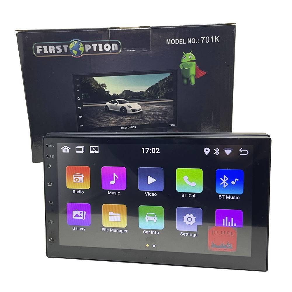 Central Multimídia Android, GPS, Bluetooth, Espelhamento, Wifi Tela 7 Polegadas Full HD First ...