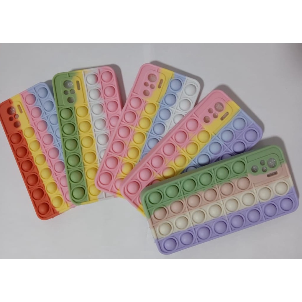 Capa Silicone Alivio Anti Stress Bolha Push Pop It Para Redmi Note 10 ...