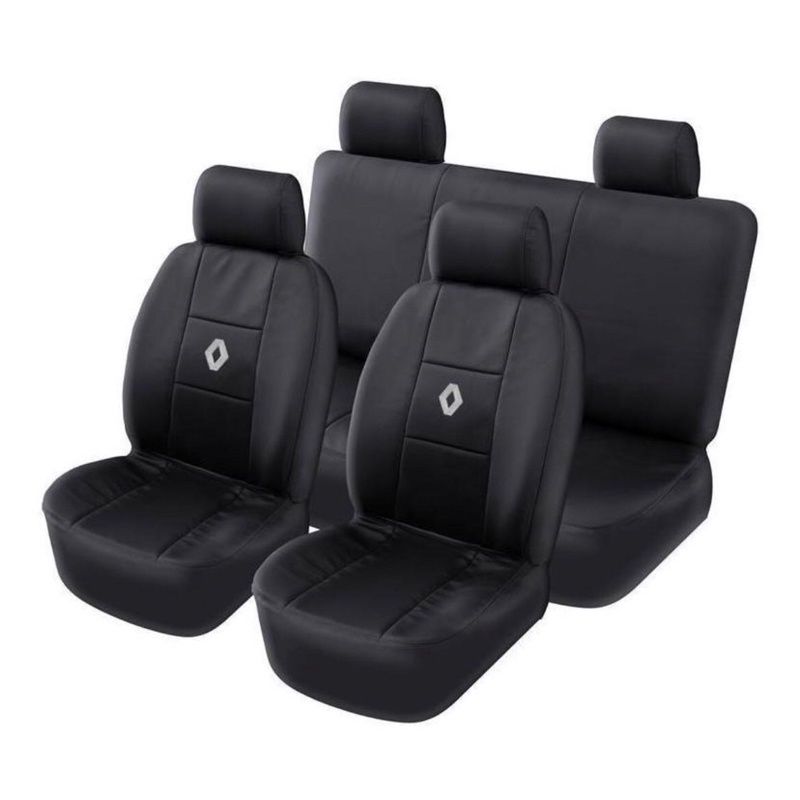 Capa Para Carro Couro Logo Renault Reno Sandeiro Clio Logan | Shopee Brasil