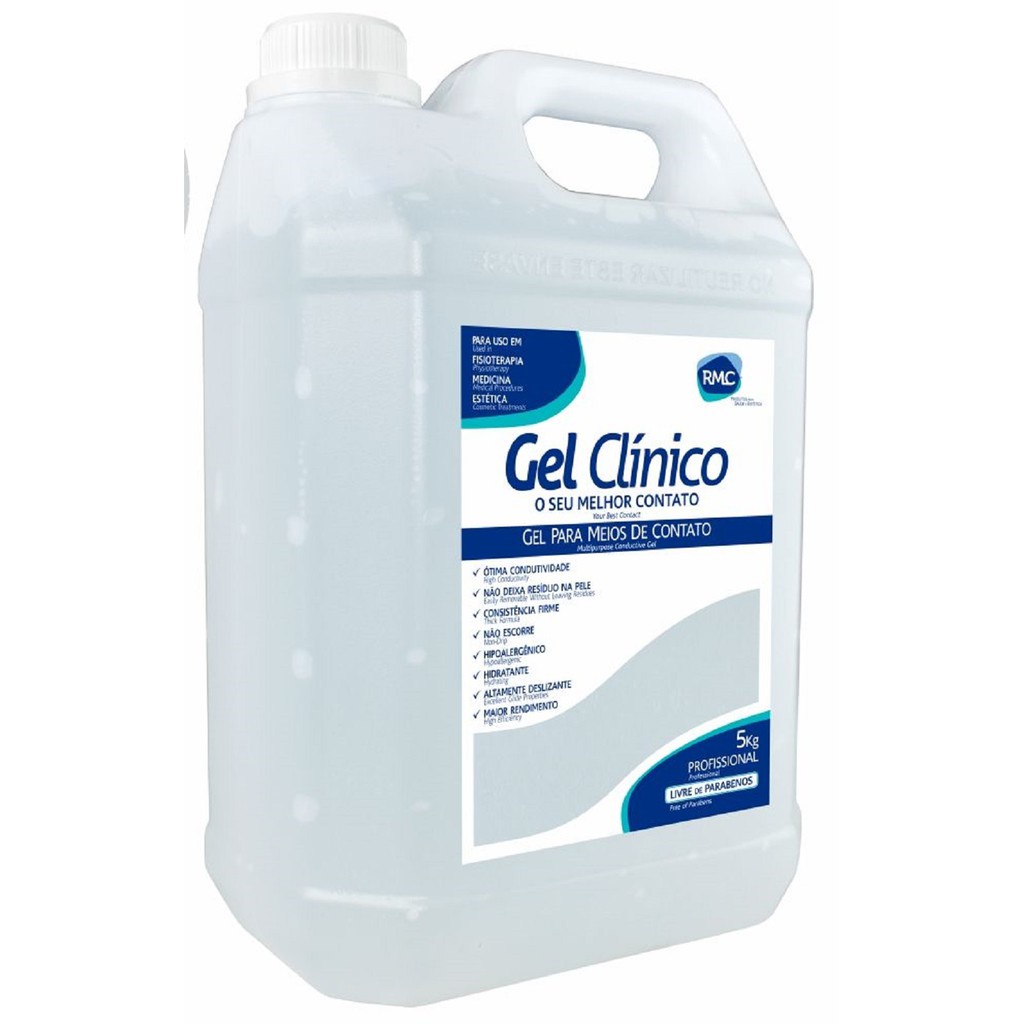 GEL CLÍNICO INCOLOR GALÃO 5KG RMC | Shopee Brasil