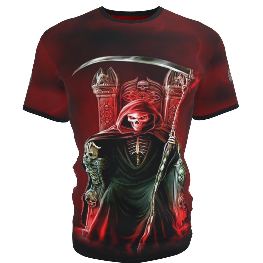 Camisa Caveira/ Exu Caveira/ Rock | Shopee Brasil