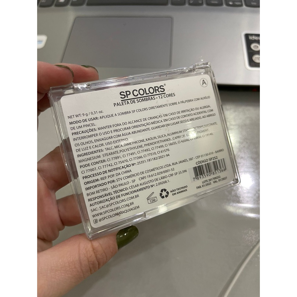 Paleta de Sombras 12 Cores Perfect Symphony SP Colors | Shopee Brasil