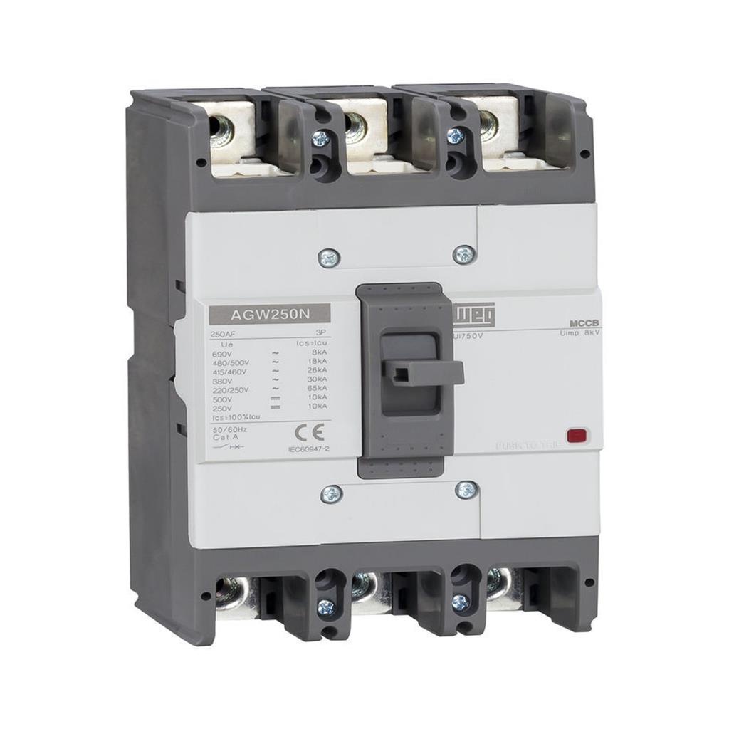 Disjuntor Caixa Moldada Tripolar AGW250 150A 26Ka Weg | Shopee Brasil