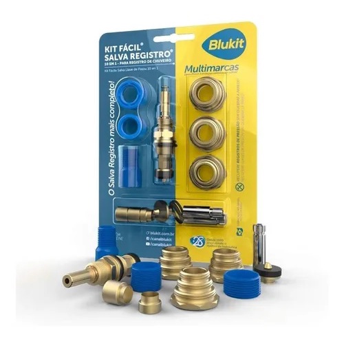 Kit facil P/registro 10 em 1 blister COM 12 PC - BLUKIT | Shopee Brasil