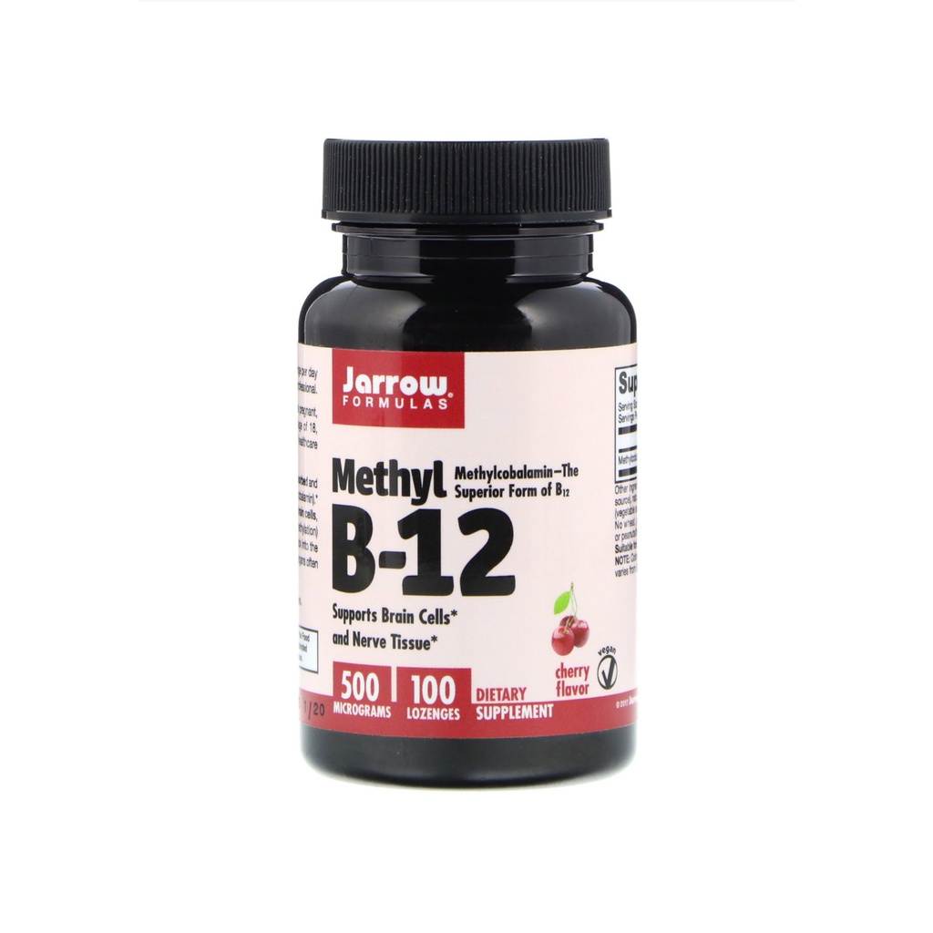 Vitamina Metil B12 500mcg 100 Tabletes Mastigaveis Sabor Cereja ...