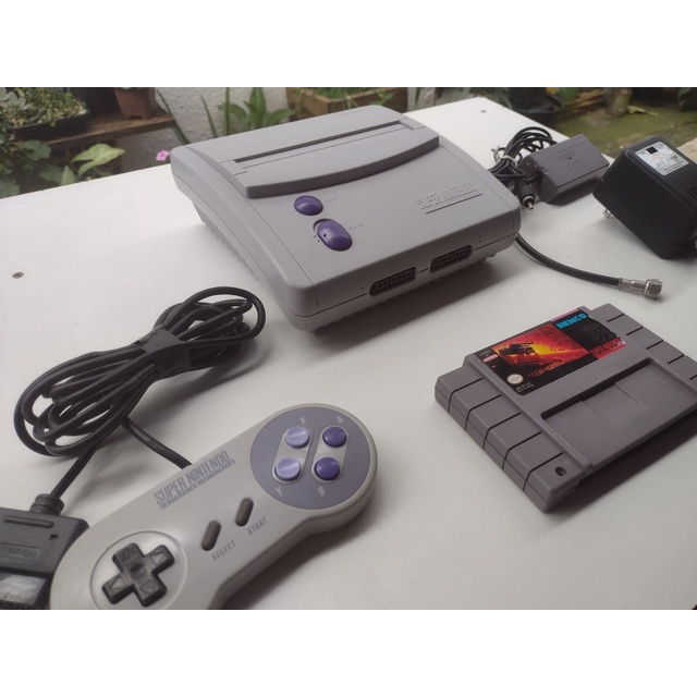 Super Nintendo Console Snes Baby Funcionando 100% Completo + 1 Fita Top ...