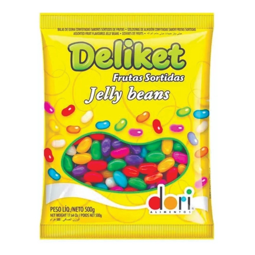 Pacote Bala De Goma Jujuba Frutas Sortidas Deliket 500g | Shopee Brasil