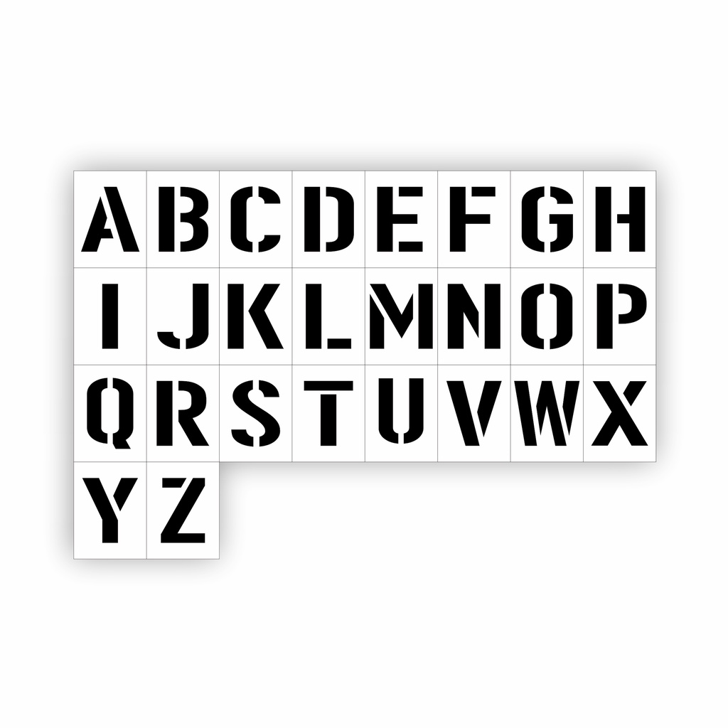 Placas Moldes para Pintura Letras Alfabeto - Gabarito A-Z 15x20cm ...
