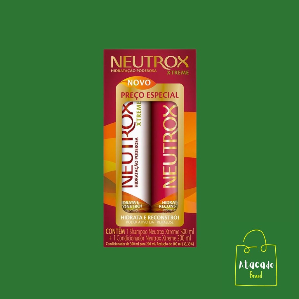 Kit Neutrox Xtreme Shampoo 300ml + Condicionador 200ml | Shopee Brasil