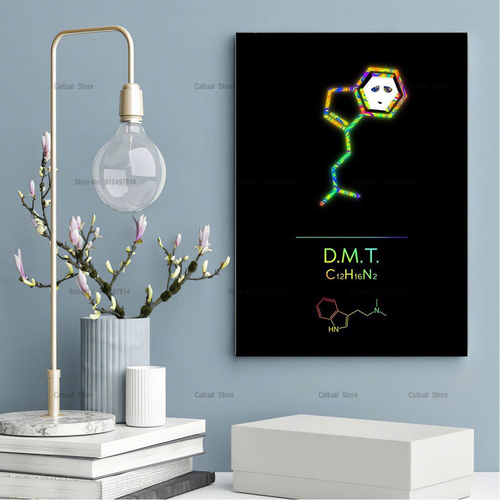 C311 Quadro De Ciências Químicas Endorphin Ketamine Neon Tela Pintura ...