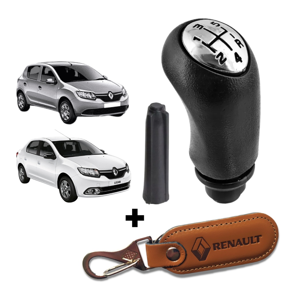 Manopla de Câmbio Logan Sandero 2008 á 2021 Megane 2006 á 2013 Duster ...