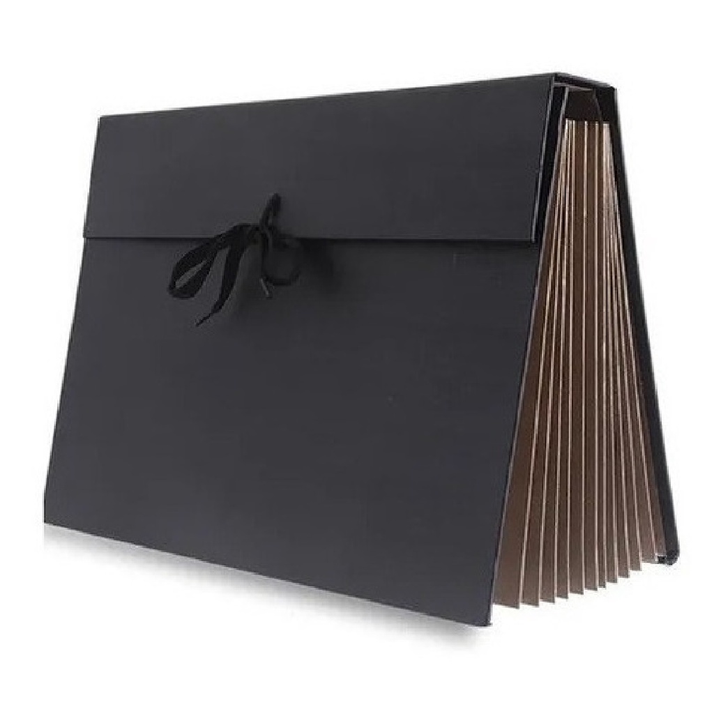 Pasta Sanfonada Oficio C/ 31 Divisorias Preta - Dello | Shopee Brasil