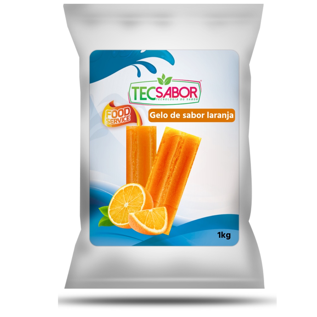 Gelo de Sabor Laranja TecSabor 1kg rende 500 gelo | Shopee Brasil