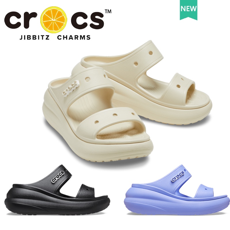 Crocs CRUSH SANDAL Sandálias De Salto Alto Para Senhoras Chinelos De ...