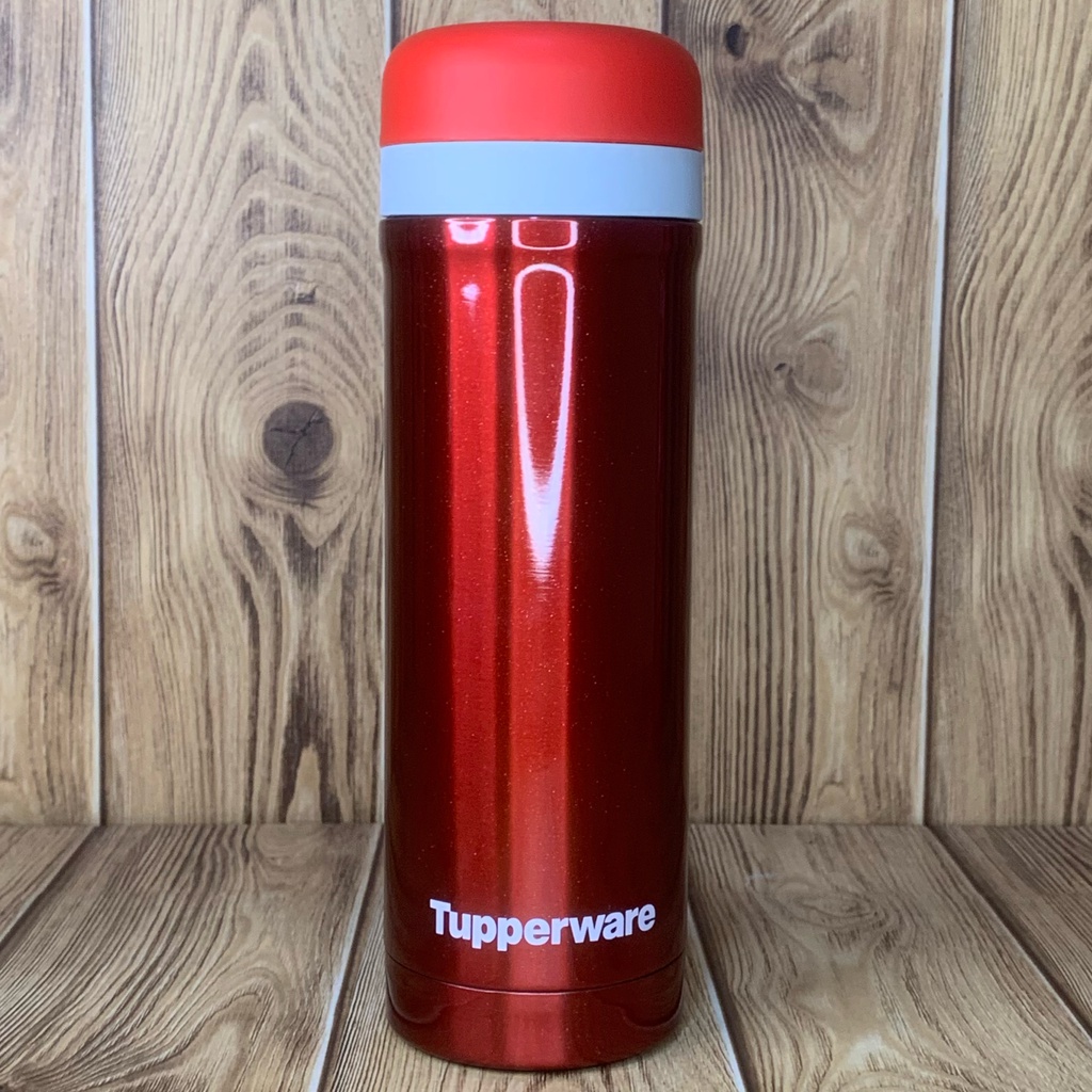 Garrafa Térmica Tupperware 420ml Inox Vermelha Original Nova Tapower ...