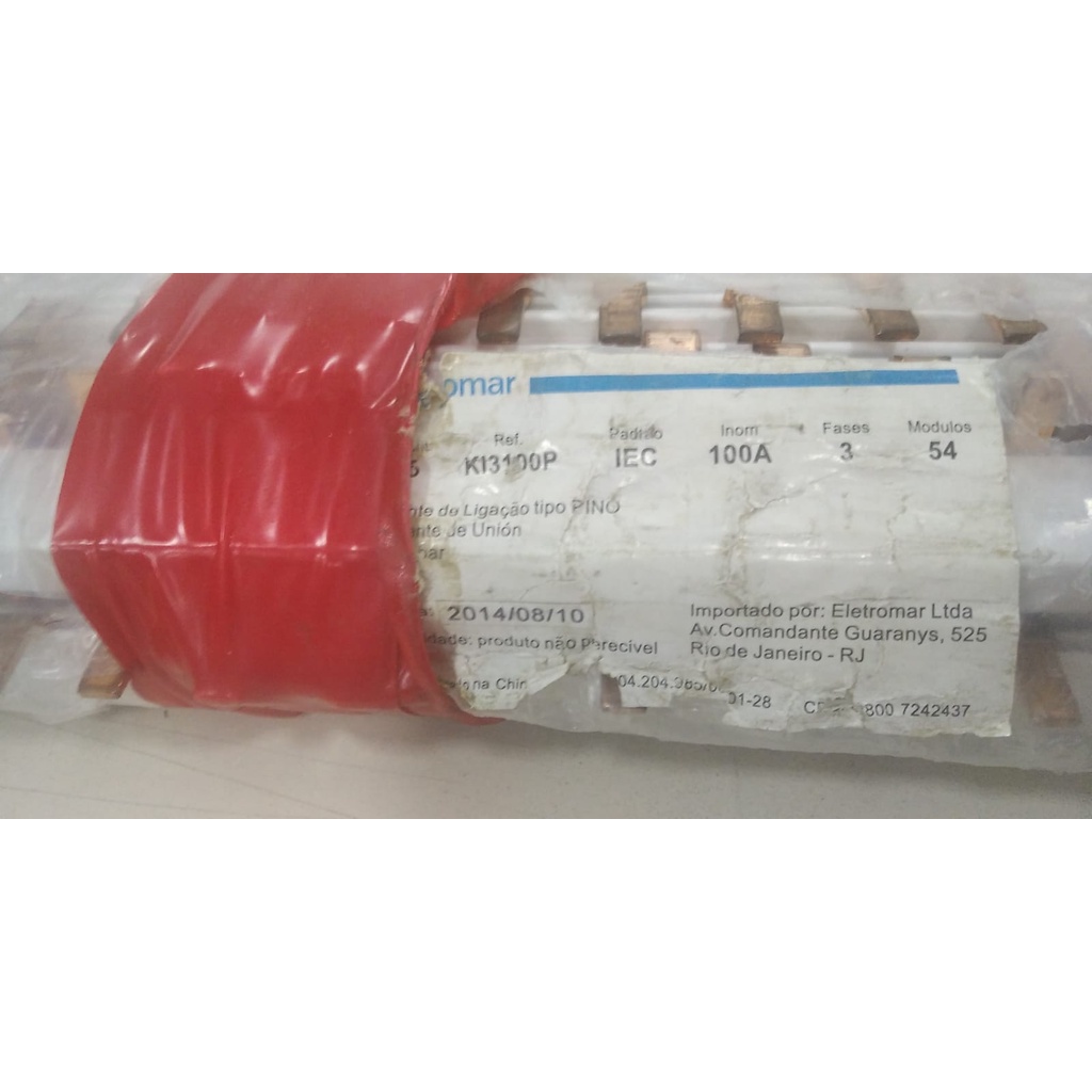 Barramento Pente Trifásico 57 Disjuntores 3x19 100a Din Jng | Shopee Brasil