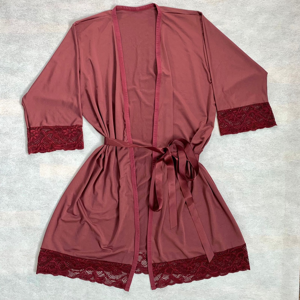 Robe Luxuoso Feminino Detalhado Em Renda | Shopee Brasil