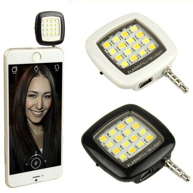 Mini flash portátil com 16 leds para celular e tablet - smartphone ...
