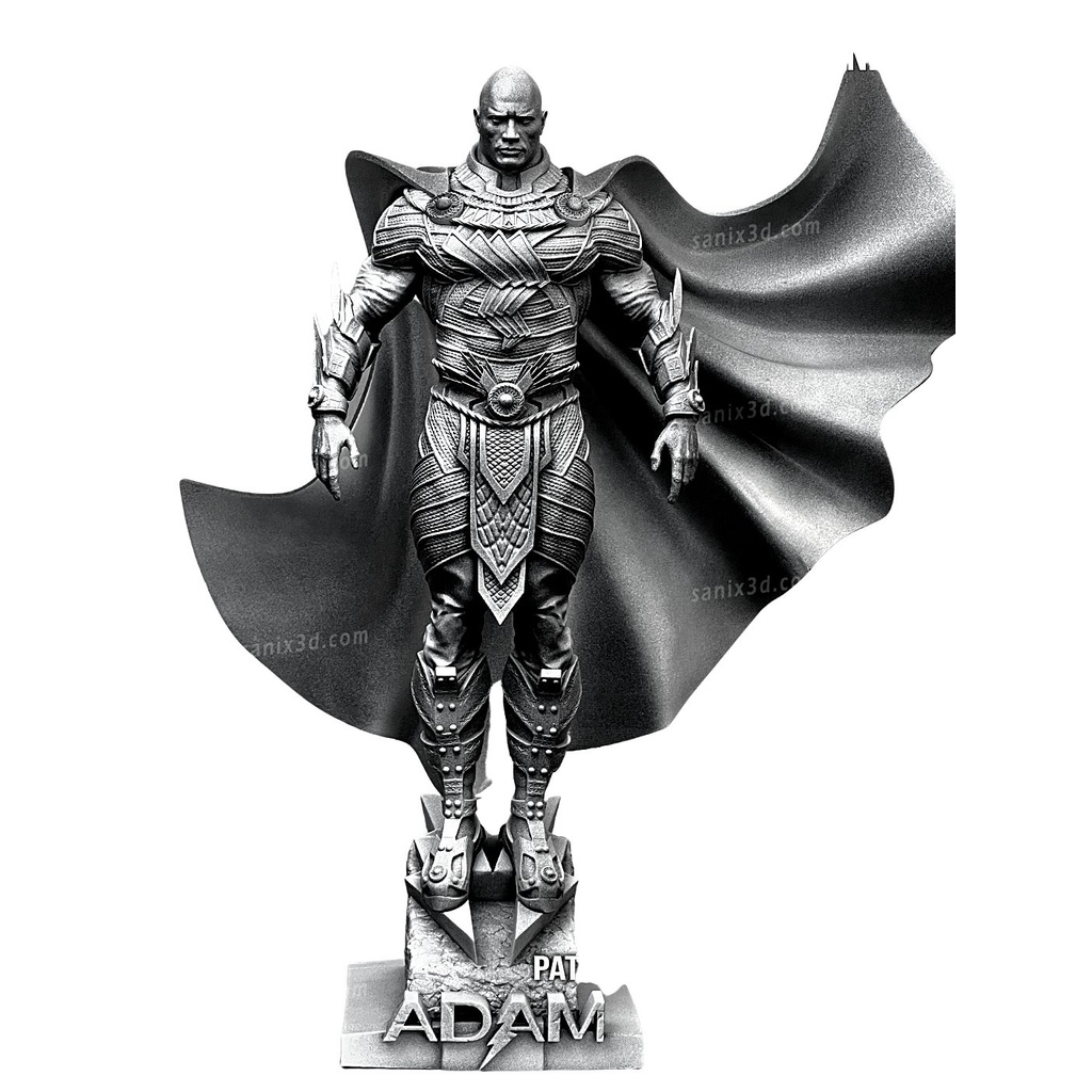 Action Figure Black Adam - Adão Negro - The Rock modelado por Sanix ...