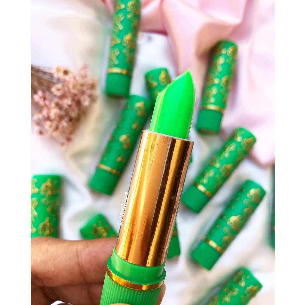 Batom Verde Lip Tint Efeito Boca Natural | Shopee Brasil