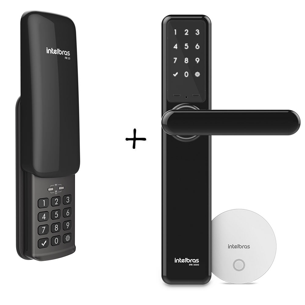 Kit Fechadura Digital Intelbras Fr10 + IFR3000+ Smart C/ Hub | Shopee ...