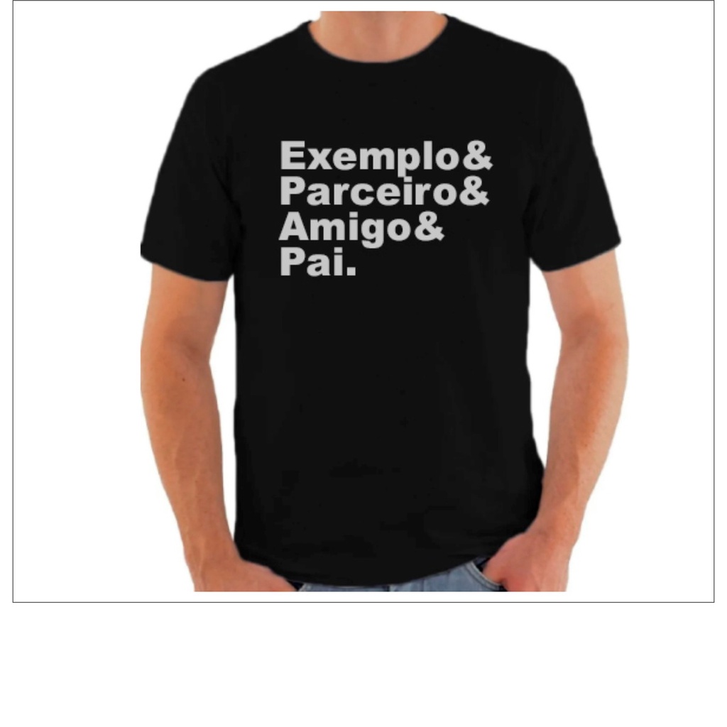 Camiseta Pai Exemplo Preta | Shopee Brasil Camiseta Pai Exemplo Preta | Shopee Brasil