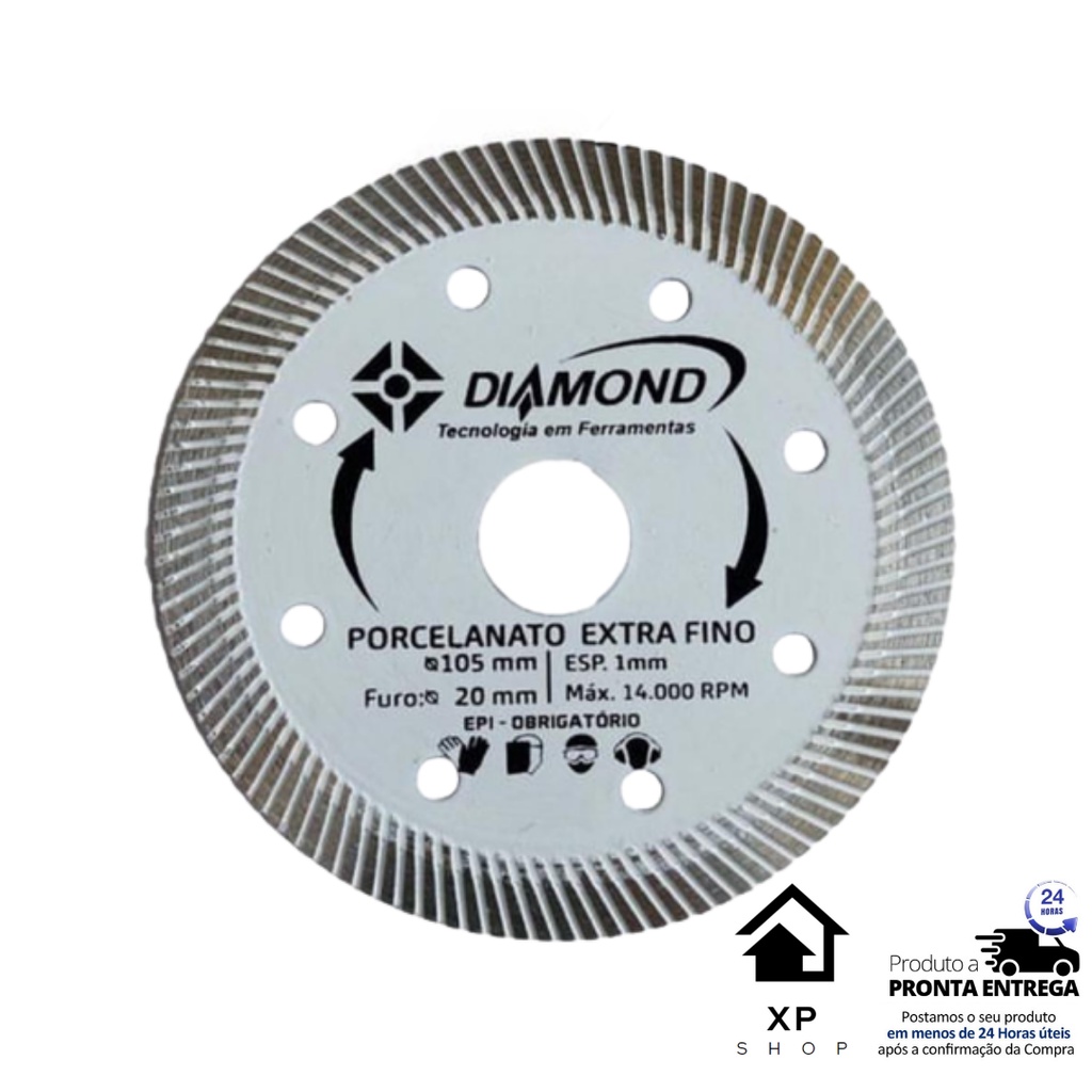 Disco de Corte para Piso e Porcelanato Extra Fino 1mm - Diamond ...