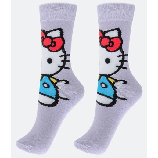 Meias Cano Longo HELLO KITTY Algodão 70% Tam. Único | Shopee Brasil