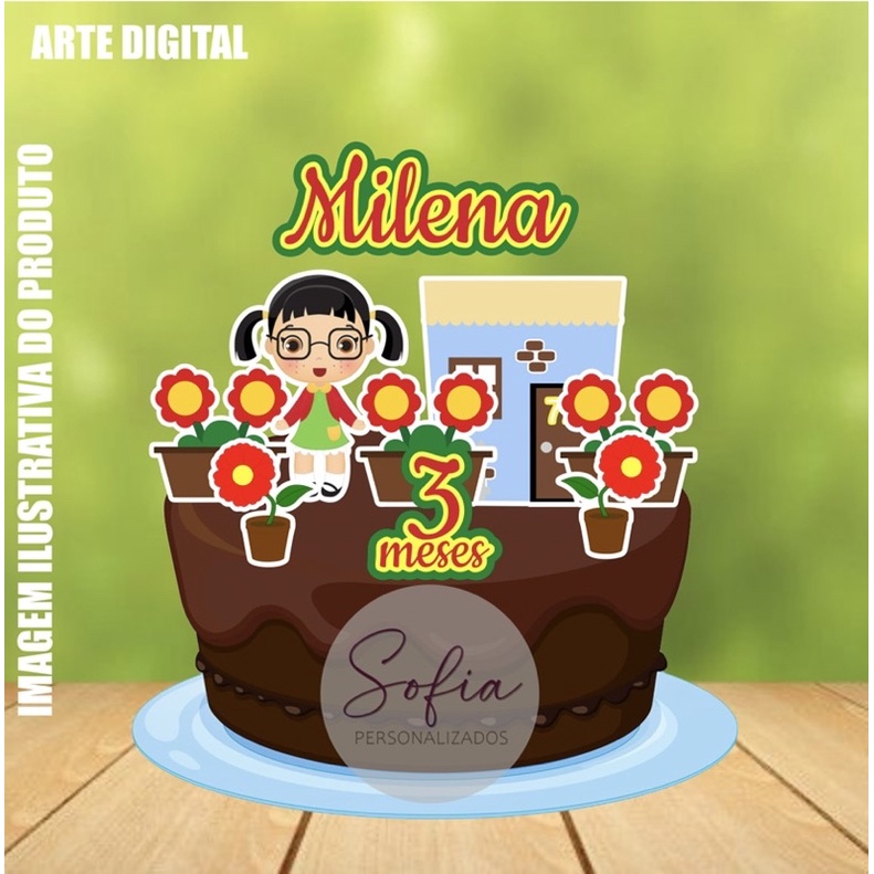 Topo de Bolo - Topper de Bolo Personalizado Aniversário Mesversario ... Topo de Bolo - Topper de Bolo Personalizado Aniversário Mesversario ...