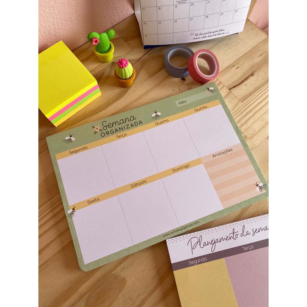 Bloco Planner Semanal | Shopee Brasil