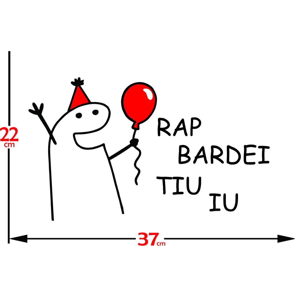 Adesivo Flork - Rep Bardei Tiu iu | Shopee Brasil