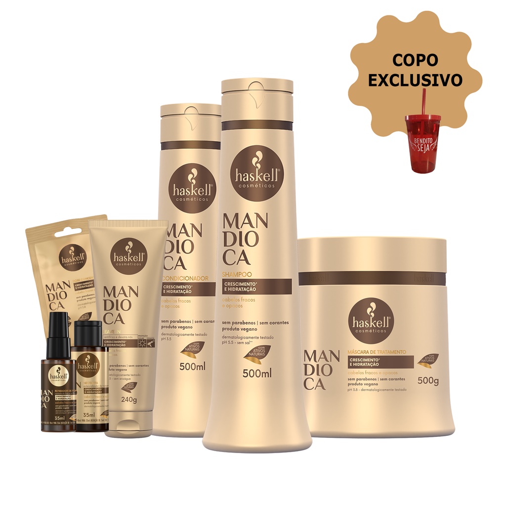 Kit Haskell Mandioca 500ml | Shopee Brasil
