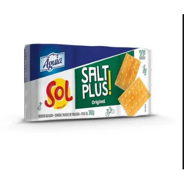 Biscoito Sol Salt Plus Original 360g | Shopee Brasil