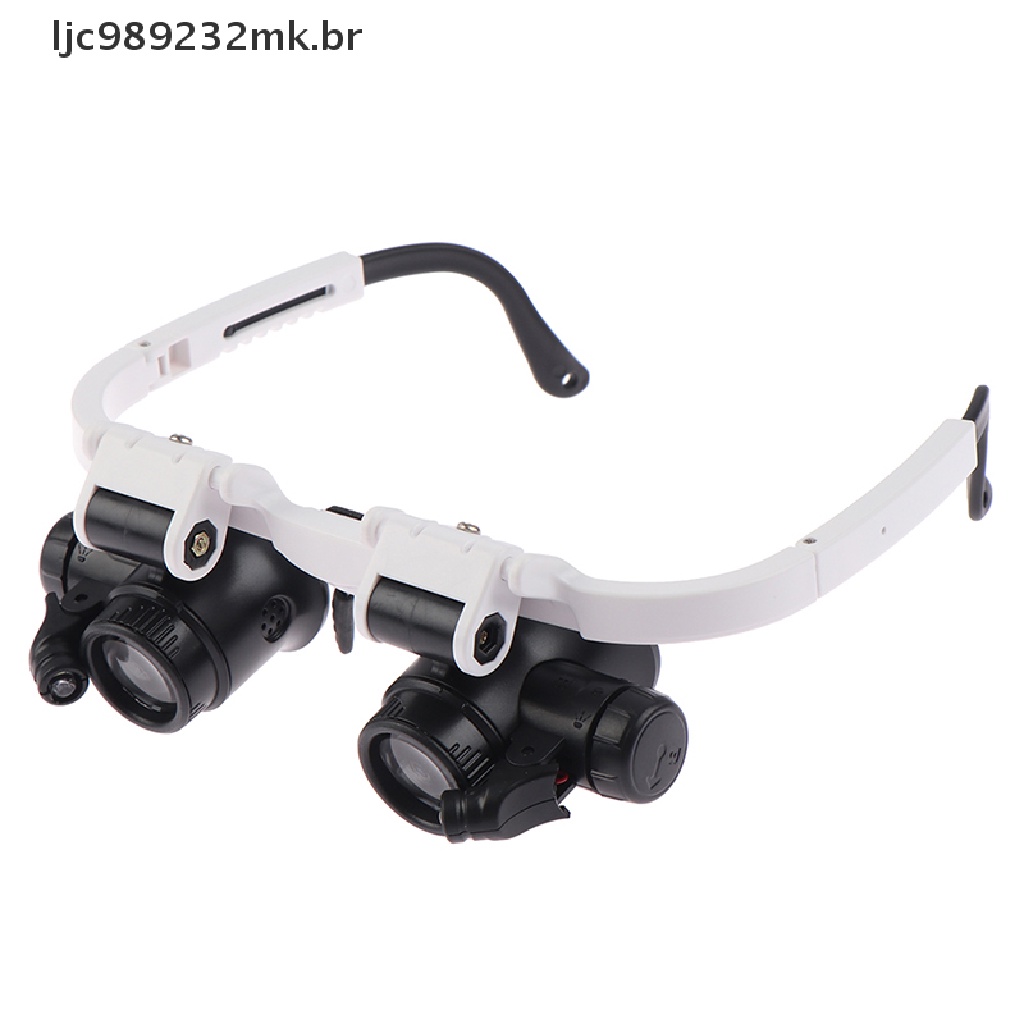 [Lupa De Óculos De Cabeça Com Luz LED 8X 15X 23X Joalheria Loupe [WELL ...