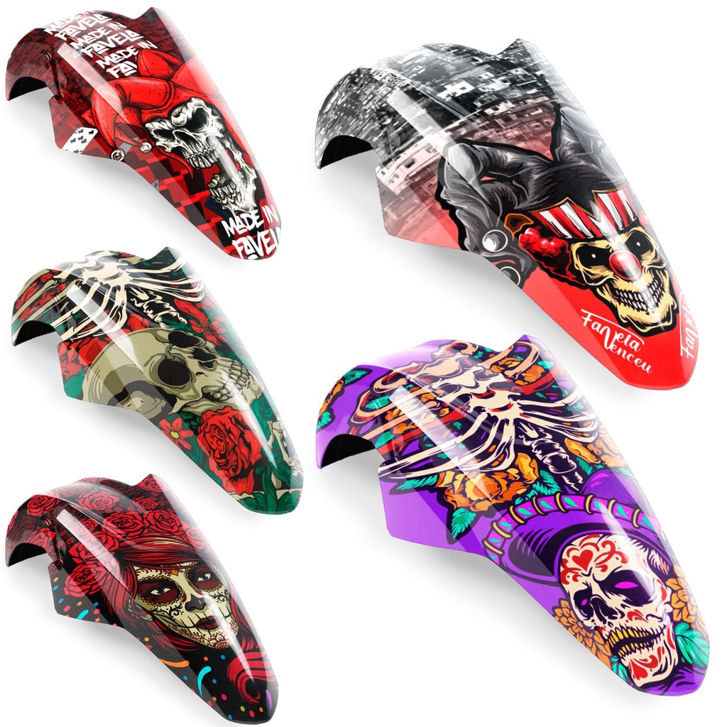 Adesivo de Para-lama de Moto Caveira Mexicana | Shopee Brasil