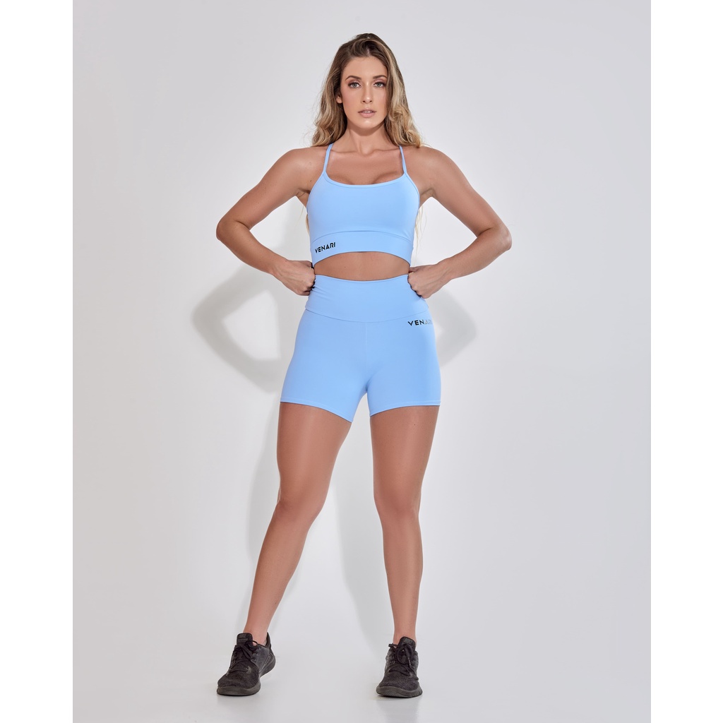 Short Básico Cós Alto Azul Fly Venari | Shopee Brasil