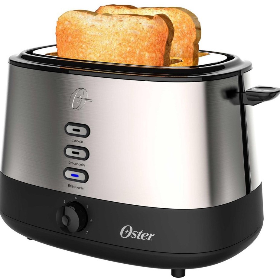 TORRADEIRA ELETRICA OSTER 220V INOX 800W C/ 7 NIVEIS DE TOSTAGEM ...