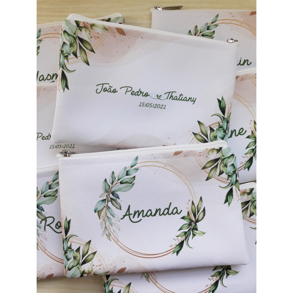20un Necessaire Personalizada para Casamento. SLIM P | Shopee Brasil