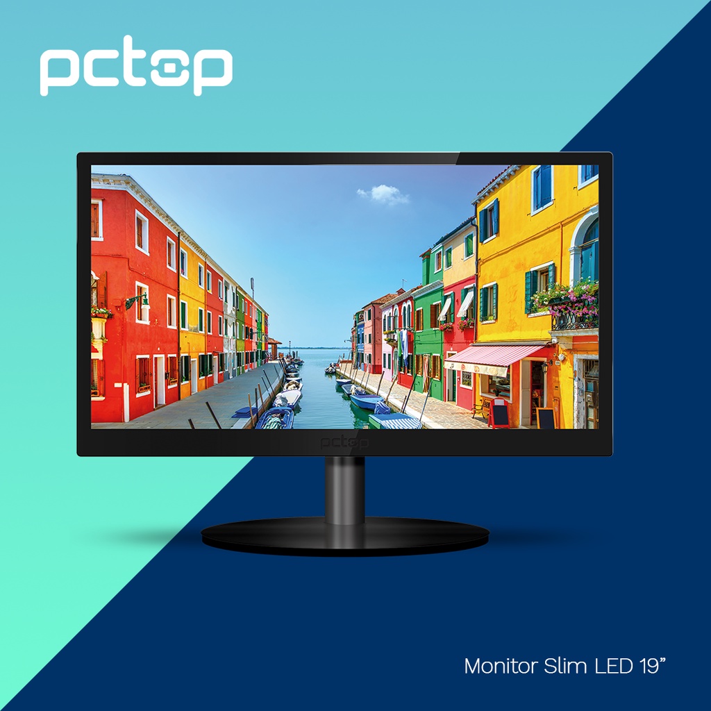 Monitor Pctop MLP190HDMI led 19" preto 100V/240V | Shopee Brasil