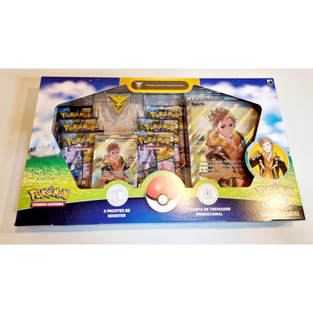 Box Pokémon Go Especial Treinadores Blanche, Candela e Spark | Shopee ...