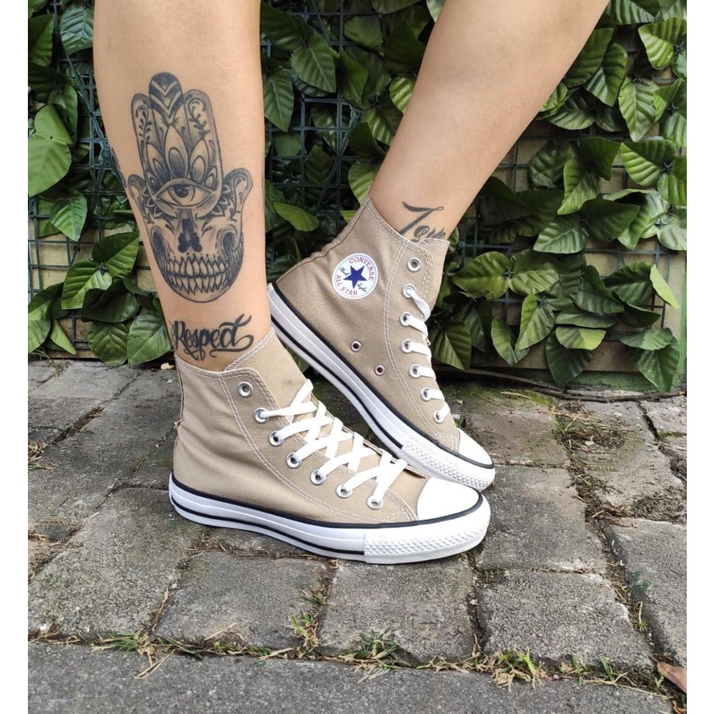 Botinha Bege All Star Bota Cores Novas Unissex Oferta Relâmpago ...