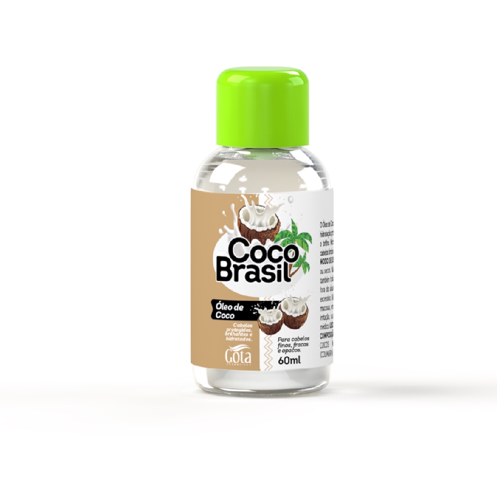 OLEO DE COCO GOTA COCO BRASIL 60 ML | Shopee Brasil