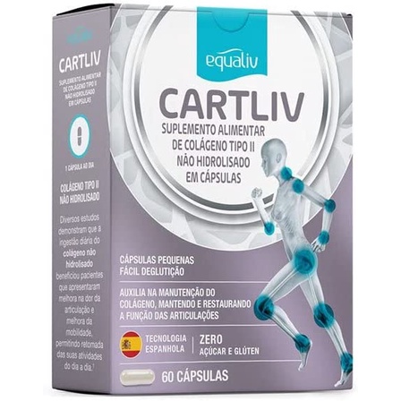 Cartliv Colageno Cartiliv 40mg 60 capsulas (Equaliv) | Shopee Brasil