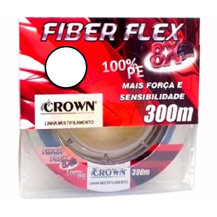 Linha Multifilamento 8x Fiber Flex / CROWN 300m | Shopee Brasil