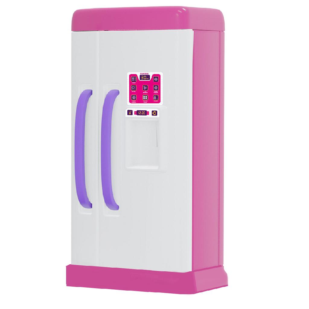 Geladeira Rosa Brinquedo Infantil Faz De Conta C Acessórios | Shopee Brasil