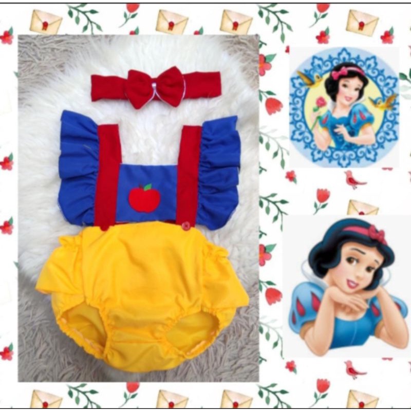 Romper/ Jardineira temático Barbie, Magali, Alice, Princesa Sofia ...