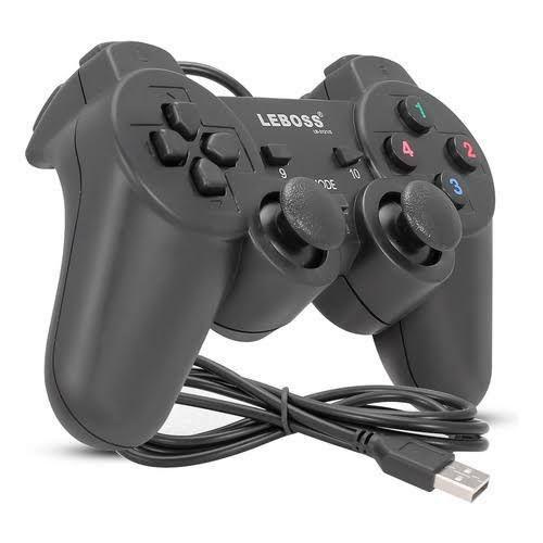 Controle De Vídeo Game Usb Para PC Joystick Com Vibração Dualshock ...