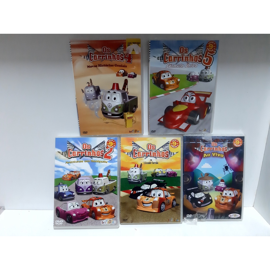 Coleção de DVD Original - Os Carrinhos | Shopee Brasil
