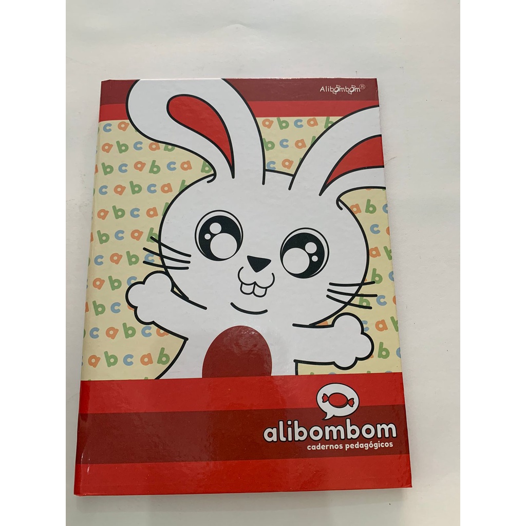 Caderno Alibombom Capa Dura - Vermelho 123 X - 80 Folhas - | Shopee Brasil