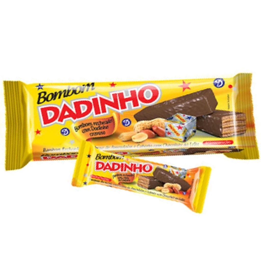 Chocolate Bombom Wafer Dadinho Bitz 126g - Doce Sabor | Shopee Brasil